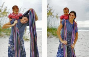 Back Wrap Cross Carry Woven Wrap Tutorial - Wrap Your Baby