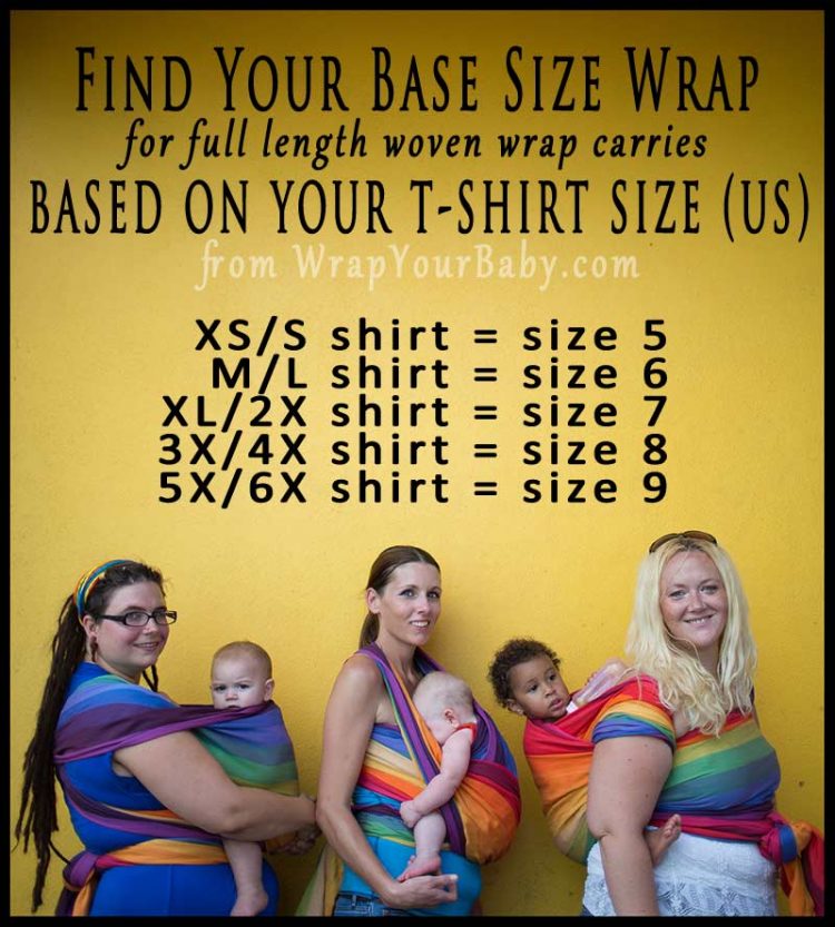 Woven Wrap Sizing Guide (What is Base Size?) - Wrap Your Baby