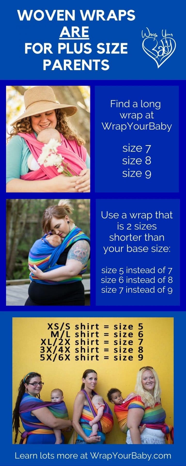 Plus Size Wrap Babywearing Options - Wrap Your Baby