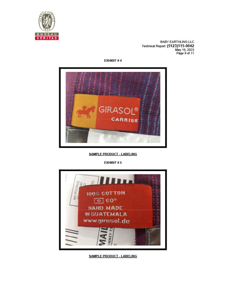 Girasol Rainbow Love Wrap Safety Testing - Wrap Your Baby