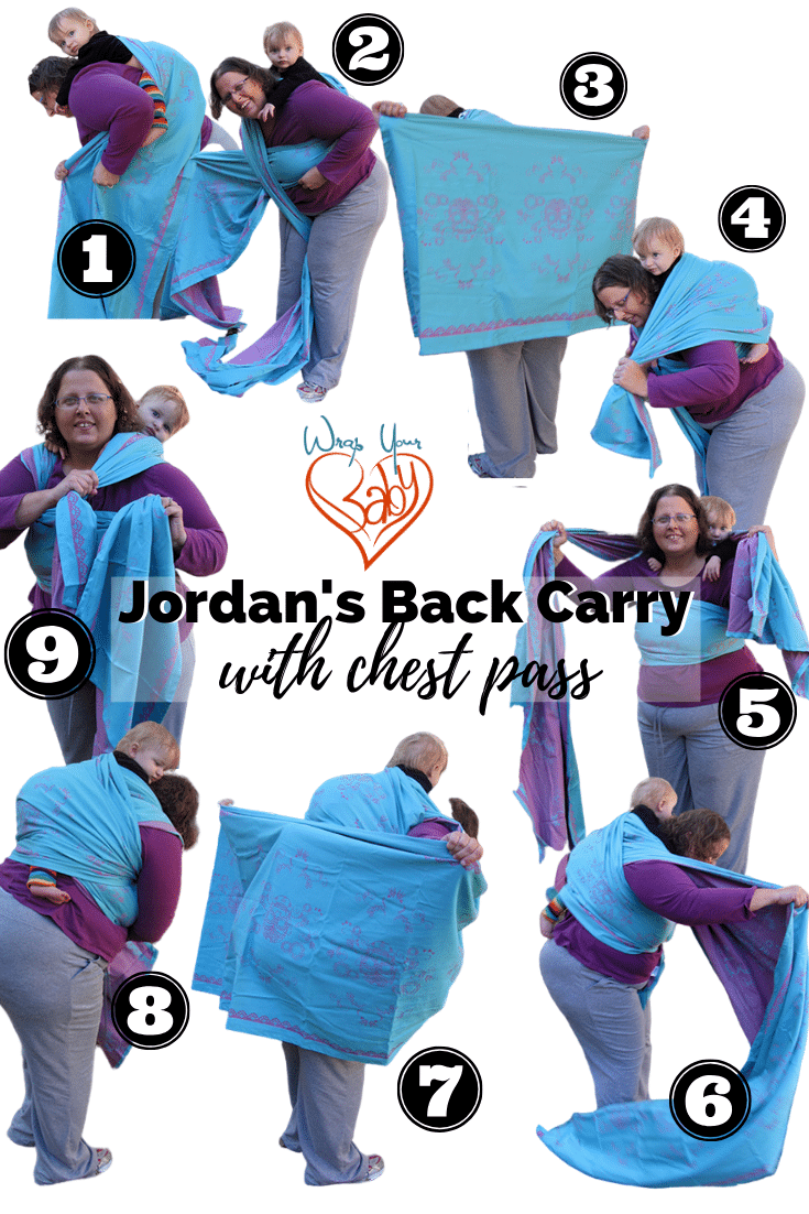 Jordans Back Carry Variation with a Woven Wrap - Wrap Your Baby